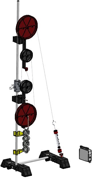 Fixed pulley, loose pulley and block and tackle as simple machines